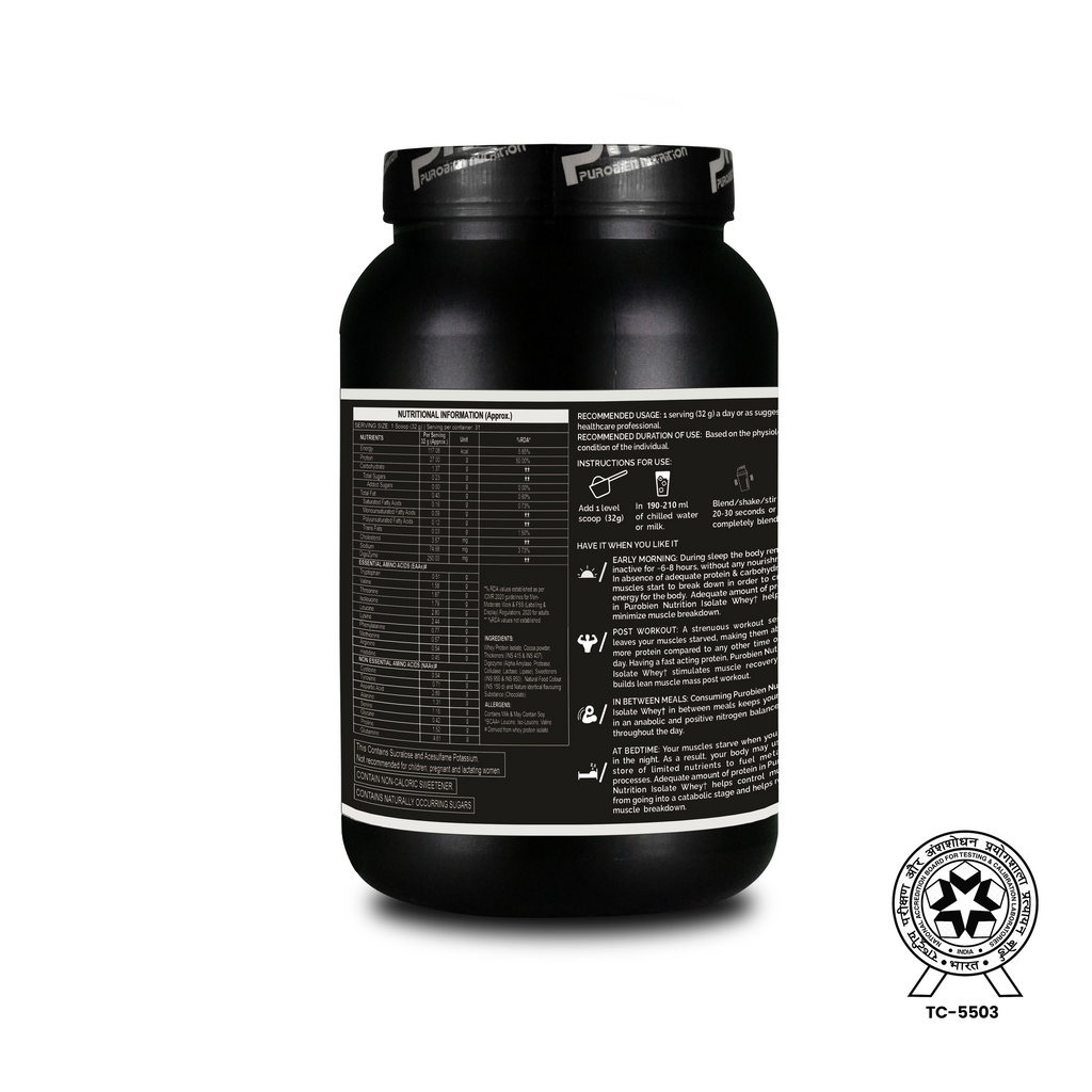 Buy Best Isolate Whey Protein Powder Supplements at Purobien Nutrition ...